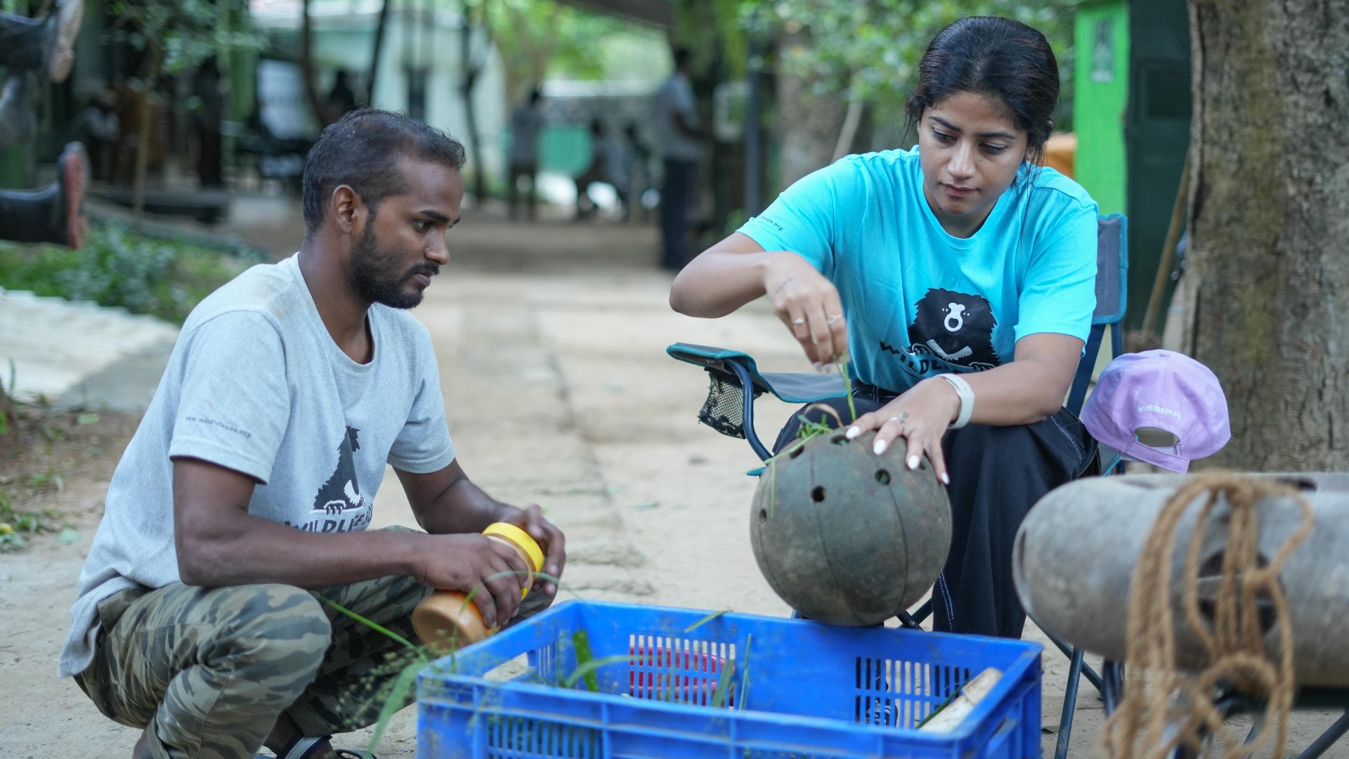 Telugu Actress Abhignya Vuthaluru Spends A Day At BBRC - Wildlife SOS
